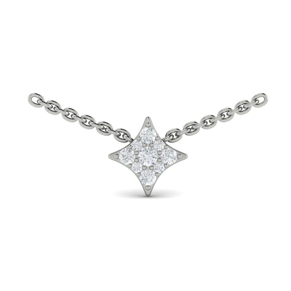 Diamond Burst Necklace in 14K White Gold – JG Kronenberger Fine Jewelry